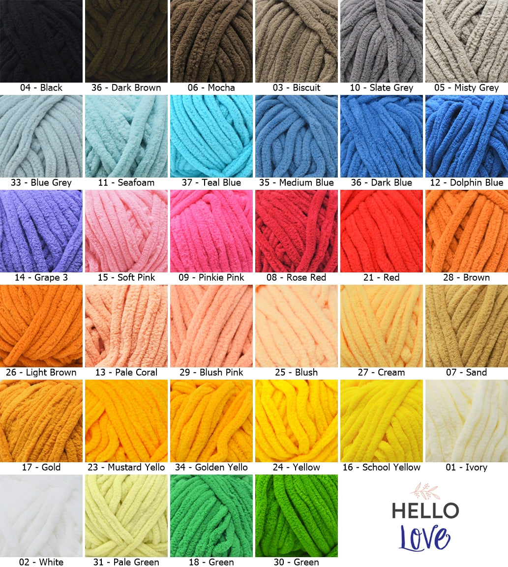 HelloLove Chenille yarn – ATaylor-Made Craft